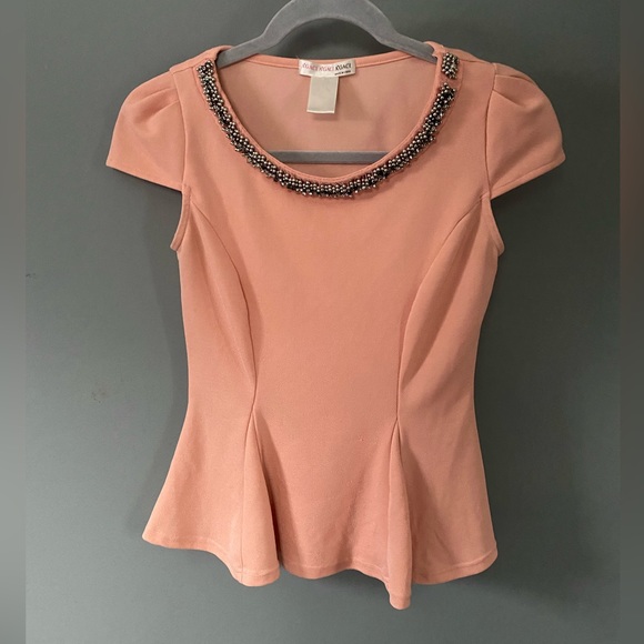 a'gaci | Tops | Agaci Agaci Agaci Womens Ruffledflared Cinch Waist Pink ...